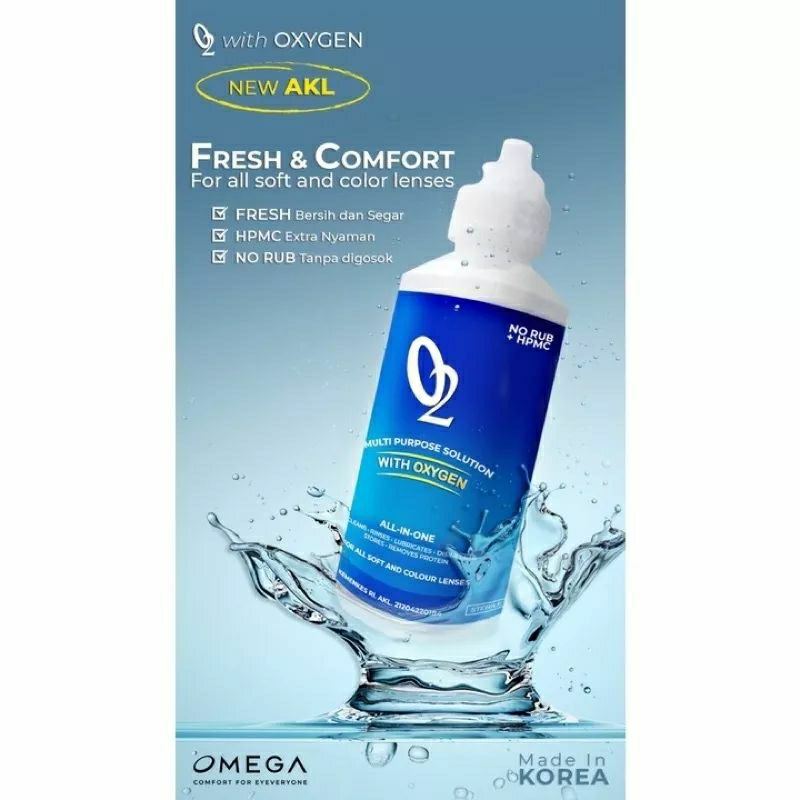 Jual Cairan Softlens O2 Oxygen by Omega | Shopee Indonesia