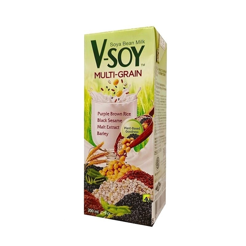 Jual V-Soy Multi grain Soya Bean Milk 200ml | Shopee Indonesia