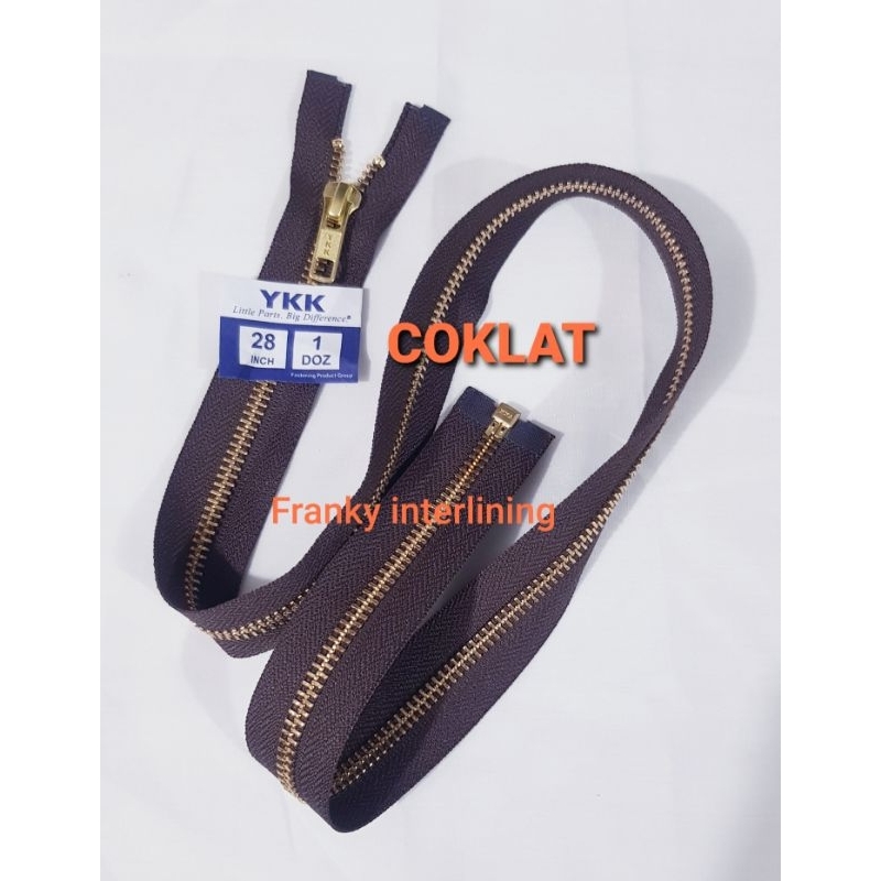 Jual RESLETING JAKET YKK JAPAN PANJANG 70CM (28" ) HARGA PER BUAH | Shopee Indonesia