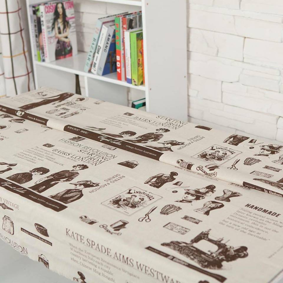 Jual kain linen motif fashion jual set/panel dapat gambar semua cocok ...