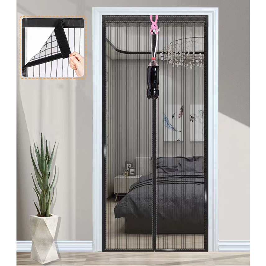 Jual YHOME Tirai Pintu kamar / Tirai Magnet Anti Nyamuk Kawat Nyamuk ...