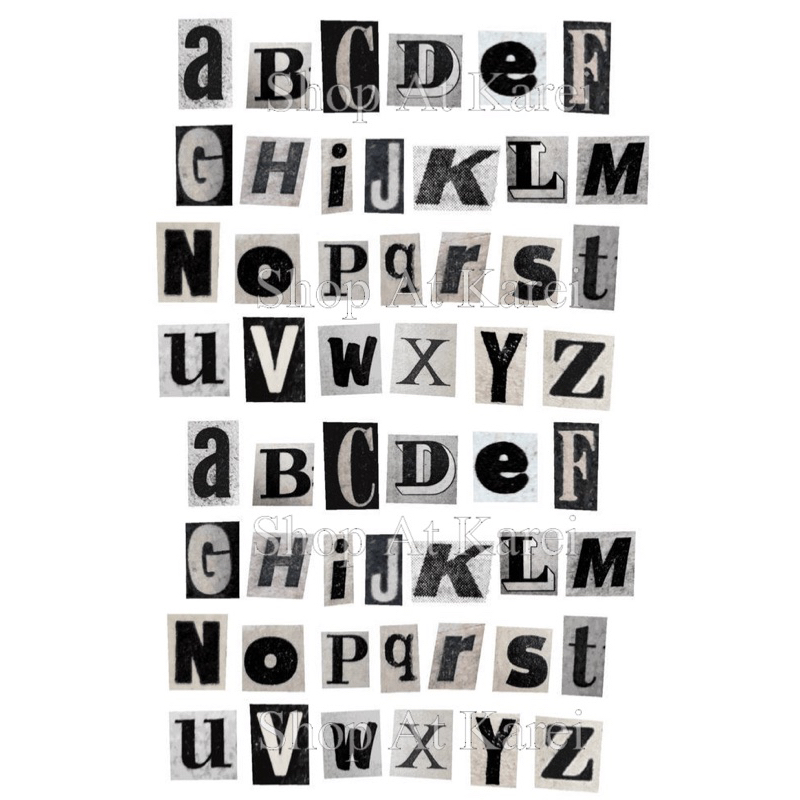 Jual Sticker Set Alphabet Retro | Shopee Indonesia