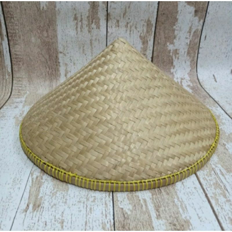Jual Topi Caping Bambu Dudukuy Petani Anyam Bambu Asli Kerajinana ...