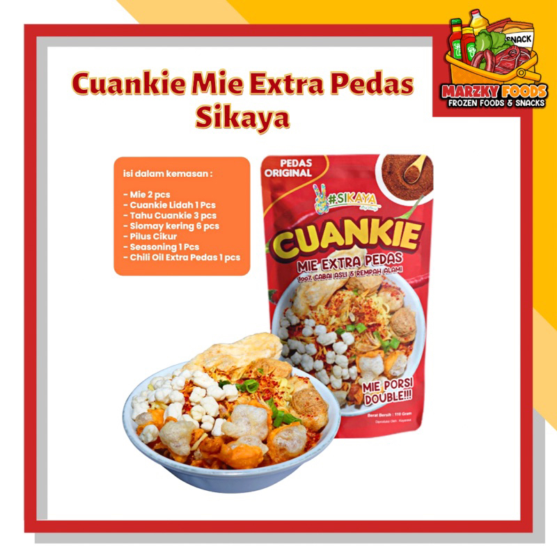 Jual Cuankie Mie Extra Pedas Sikaya / Cuankie Instant Kuah | Shopee ...