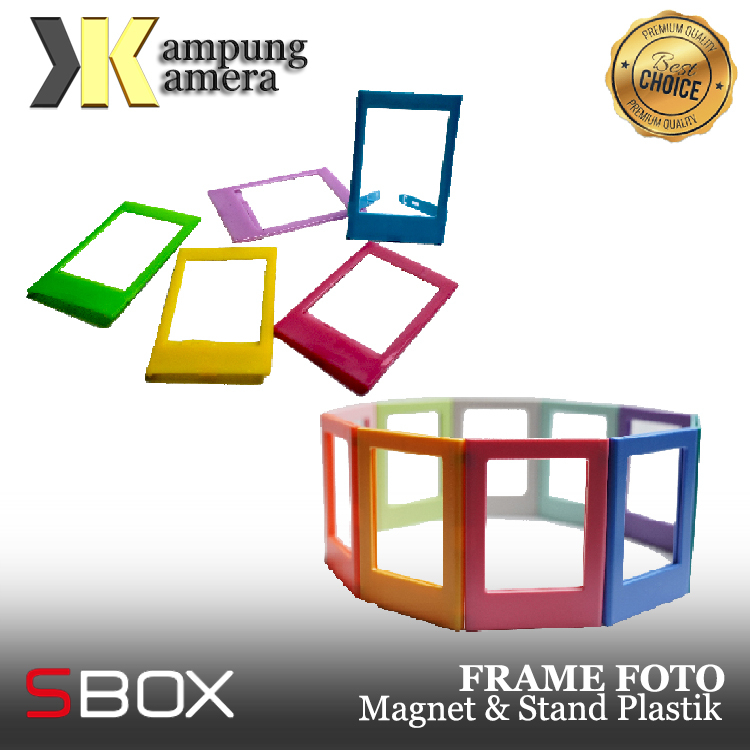 Jual SBOX Frame Foto Magnet Plastik & Frame Foto Stand Plastik Instax ...