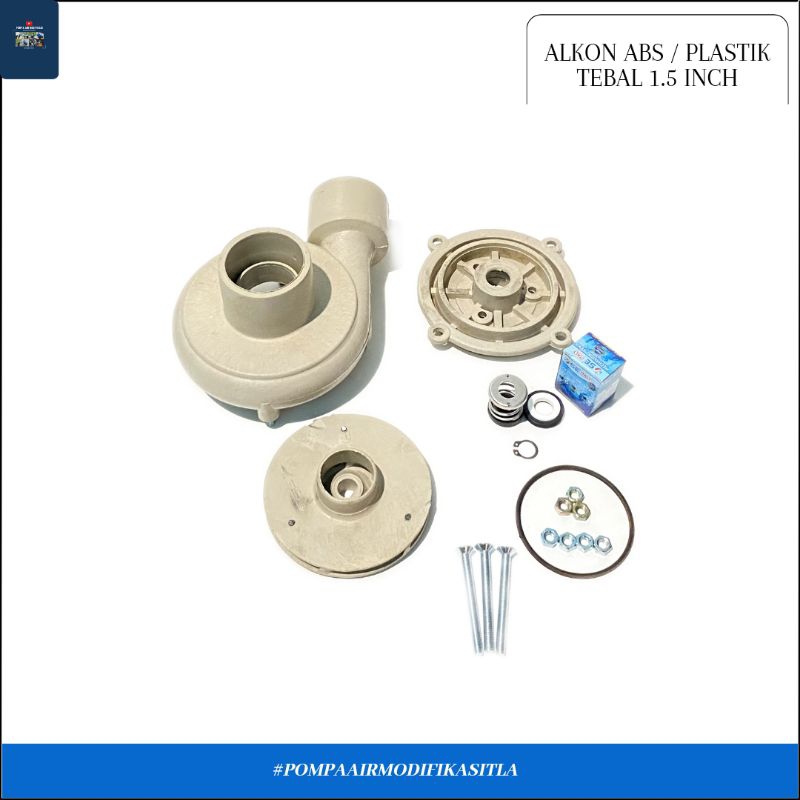 Jual ALKON KEONGAN POMPA AIR MODIFIKASI BAHAN ABS / PLASTIK TEBAL 1.5 INCH | Shopee Indonesia