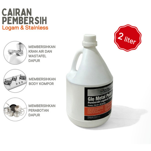 Jual SC Johnson CLEANER GLO METAL POLISH Pembersih Logam 2 LITER ...