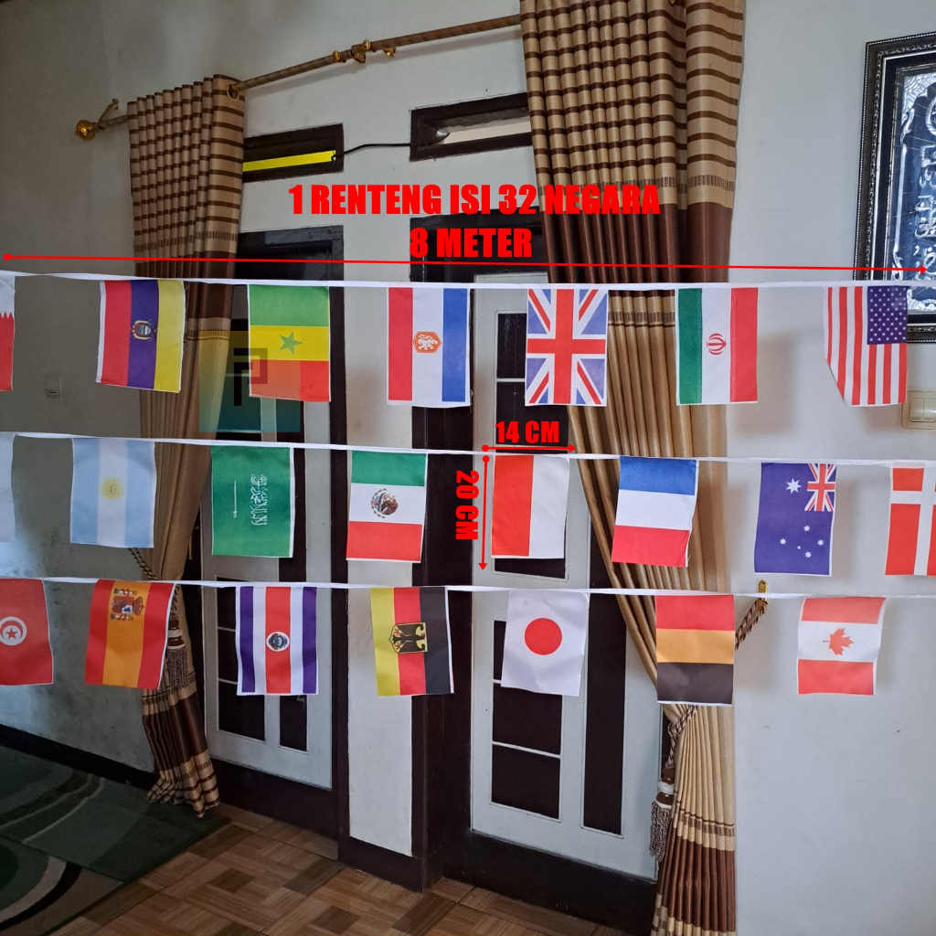 Jual BENDERA RENTENG NEGARA MURAH | Shopee Indonesia