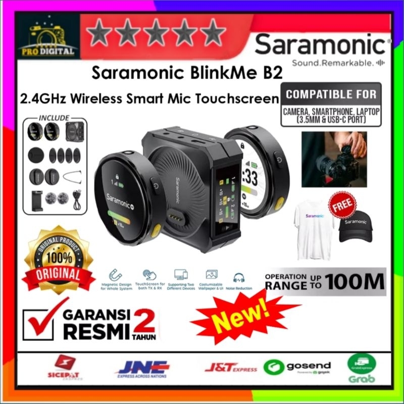 Jual Microphone Saramonic Blink Me 2-Person Clip-On Wireless Microphone System with | Shopee ...