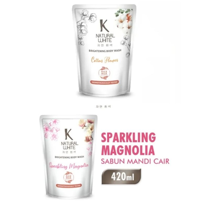 Jual K Natural White Sabun mandi cair 420 ml | Shopee Indonesia