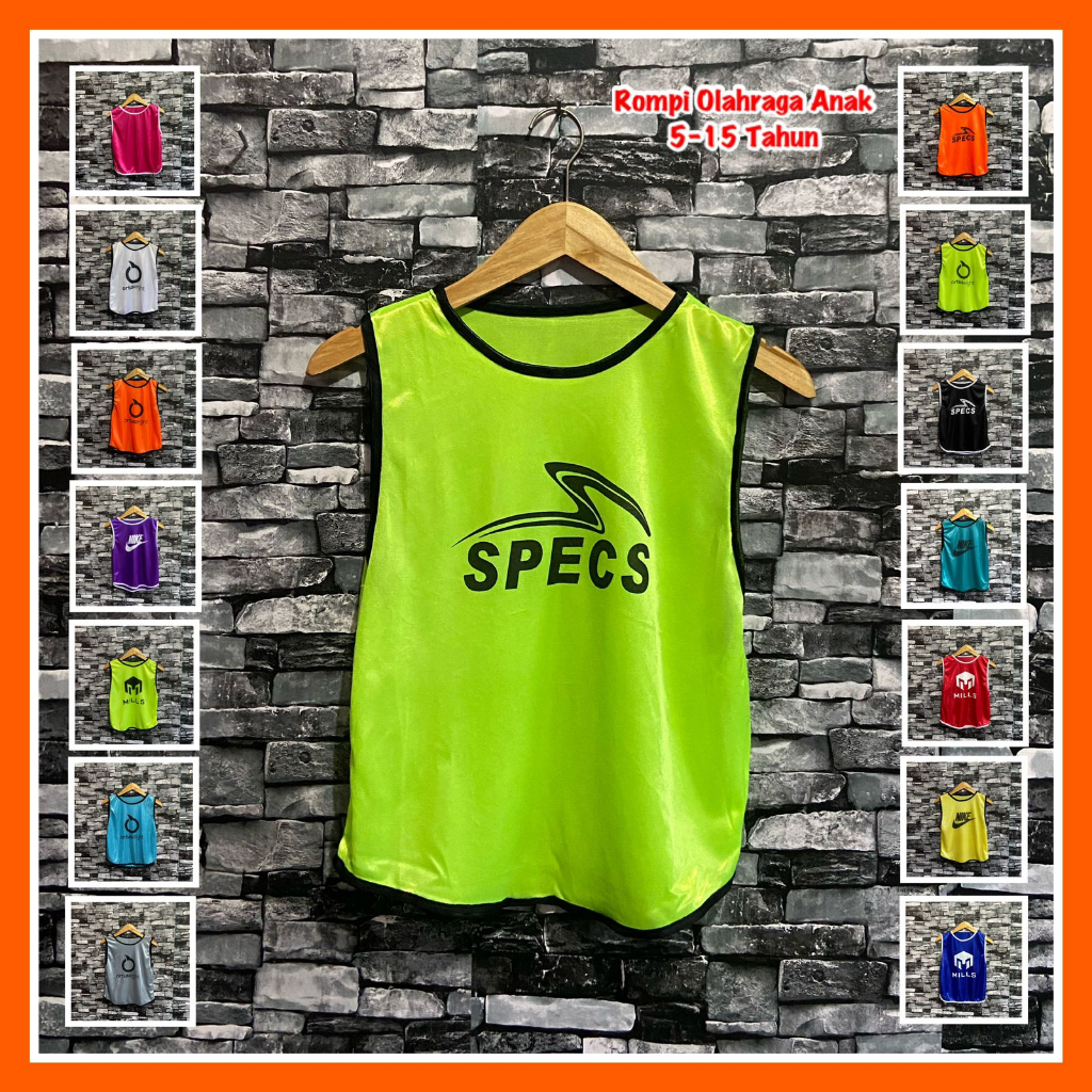 Jual Rompi olahraga sepak bola futsal anak SD SMP Rompi bola anak ...