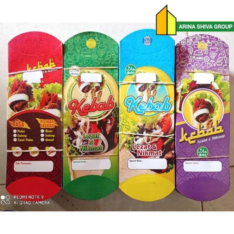 Jual 100 LEMBAR KERTAS KEBAB TARIKAN UKURAN 25 × 9,5 CM HIGH QUALITY ...