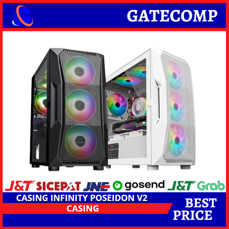 Jual CASING INFINITY POSEIDON V2 MICRO ATX GAMING | Shopee Indonesia