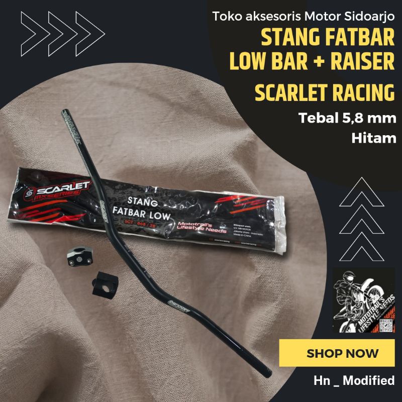Jual STANG FATBAR + RAISER SCARLET RACING 868 LOW BAR TEBEL 5,8 MM ...