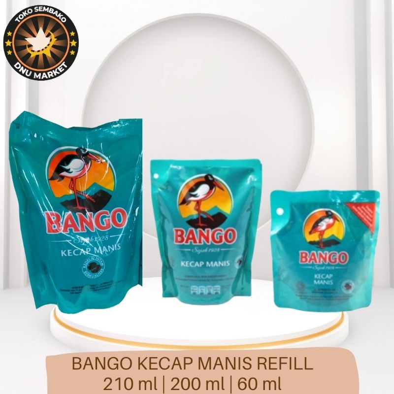 Jual BANGO KECAP MANIS REFILL | 210 ml | 200 ml | 60 ml mu | Shopee ...