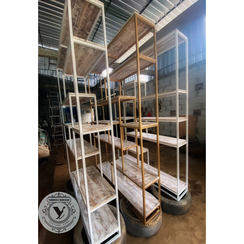 Jual partisi modern/ rak display industrial | Shopee Indonesia