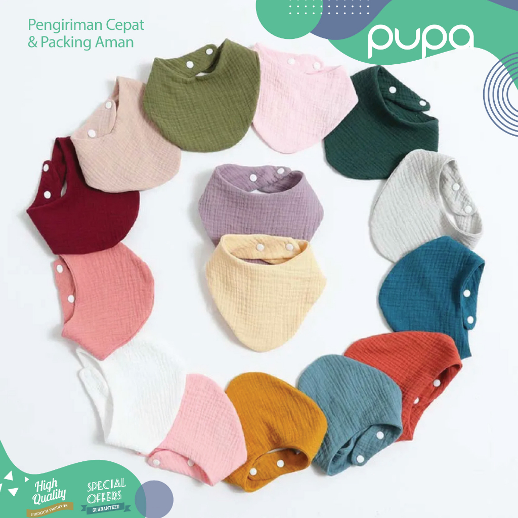 Jual Slaber Bayi / Celemek Kain SEGITIGA Anak Tatakan iler Saliva BIB ...