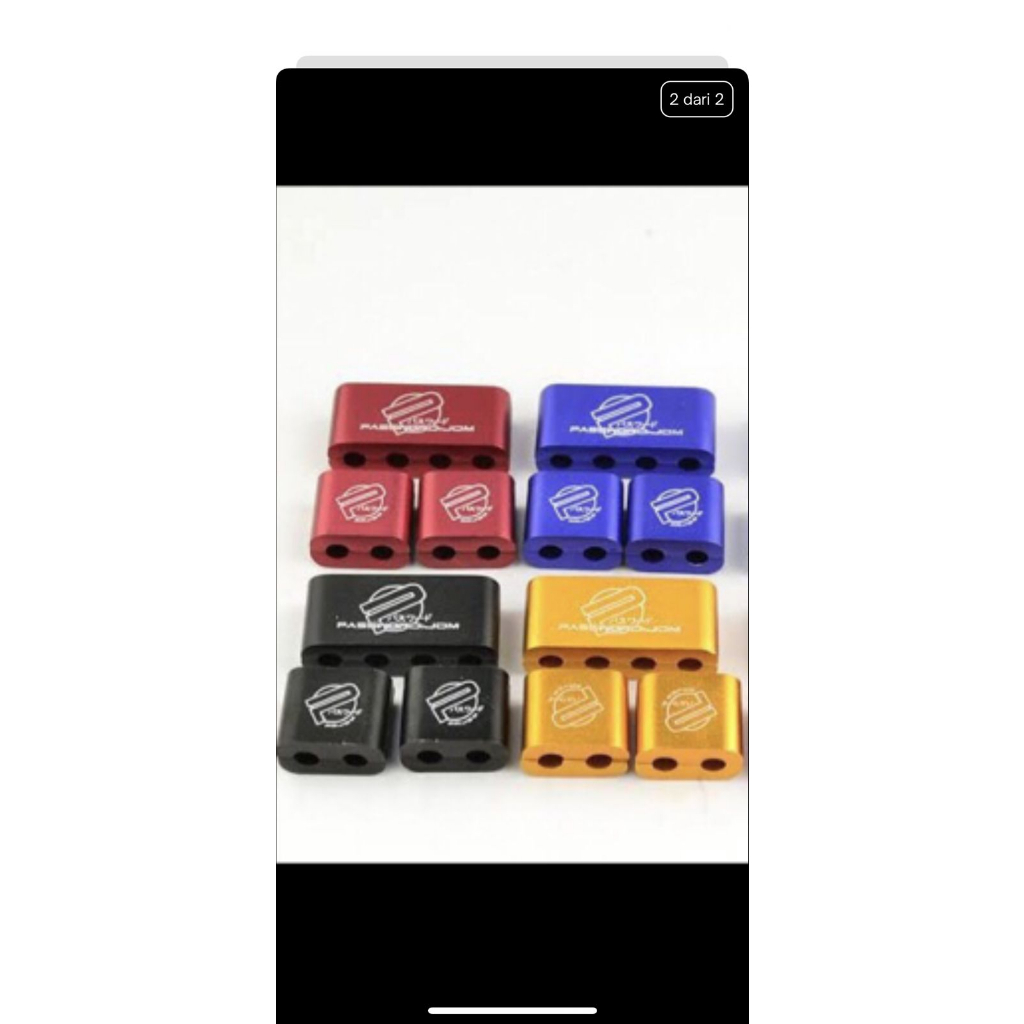 Jual Klip Wire PW JDM ( Red - Blue - Black - Gold ) | Shopee Indonesia