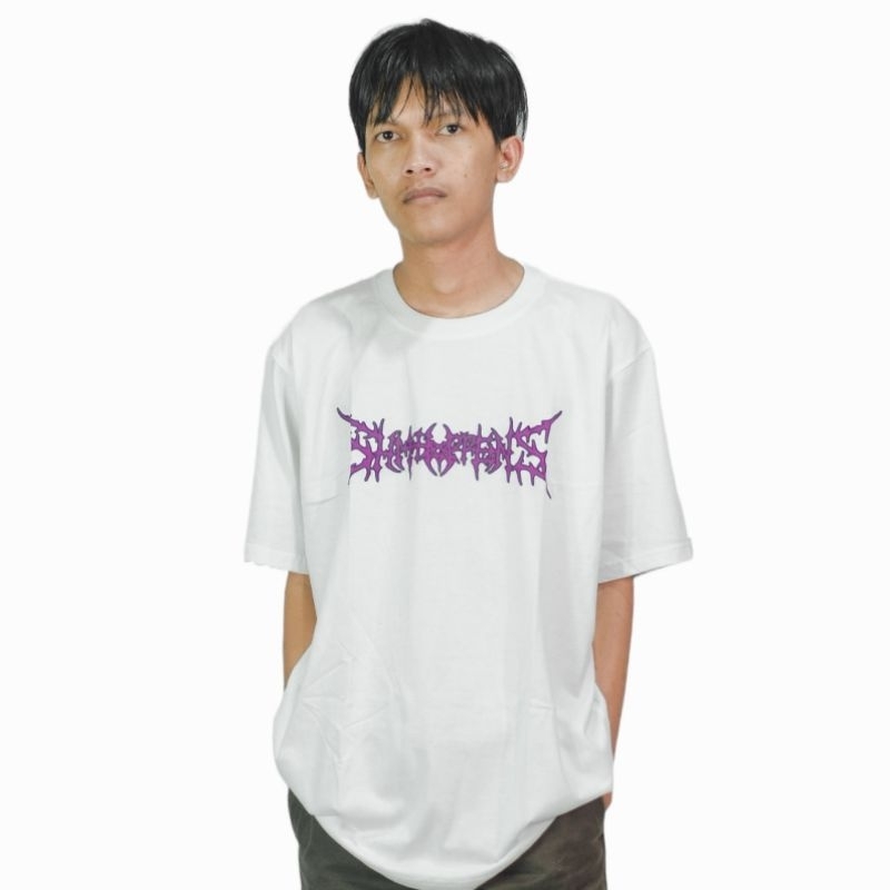 Jual Shit Happens Store | T-shirt Kaos Handwriting font Metal | Shopee ...