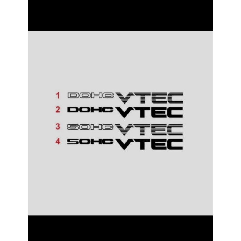 Jual sticker dohc atau sohc v-tec | Shopee Indonesia
