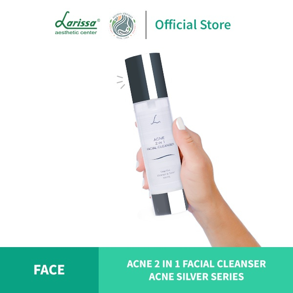 Jual Acne Silver Series Larissa Facial Cleanser 2 in 1 | Shopee Indonesia