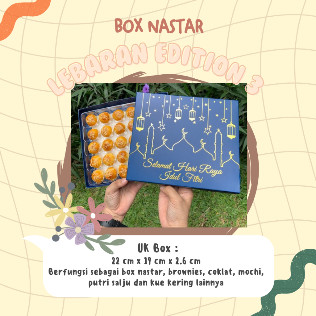 Jual 10 SET BOX PACKAGING KOTAK KUE NASTAR LAPIS LEGIT MINI KRAFT BOX ...