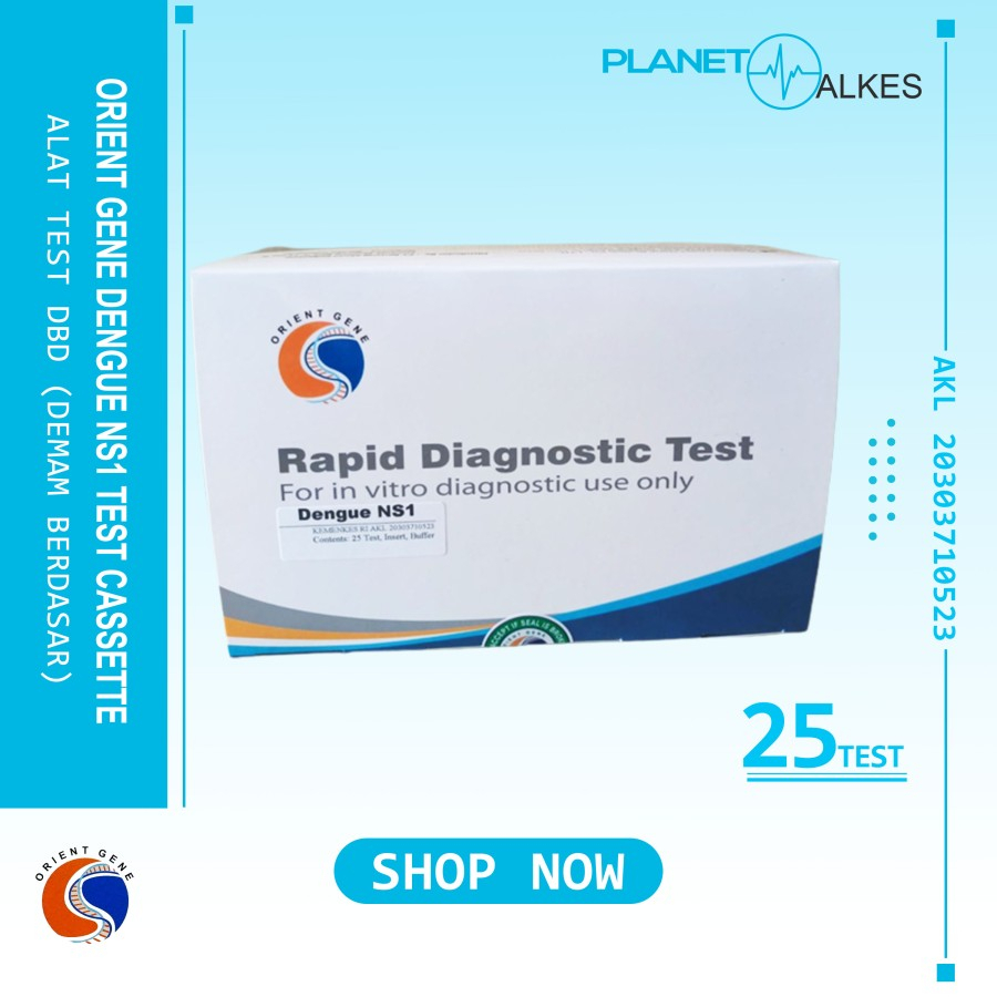 Jual Dengue NS1 ORIENT GENE / Dengue Igg Igm Casette isi 25 Test DBD ...