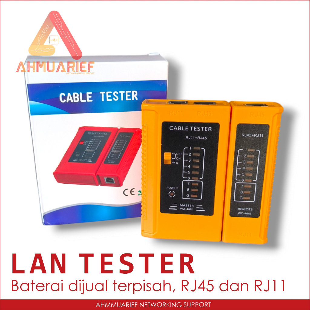 Jual KABEL LAN TESTER ALAT TES JARINGAN LAN REMOTE NETWORK CABLE RJ45 ...