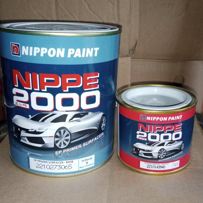 Jual cat epoxy nippe 2000 1 kg epoxy primer surfacer plus hardener ...