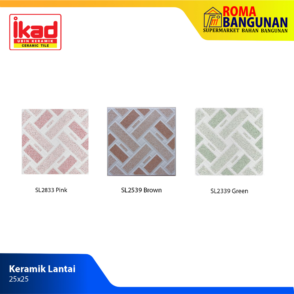 Jual Ikad Keramik Kamar Mandi / Keramik Lantai SL2833 Series 25x25 ...