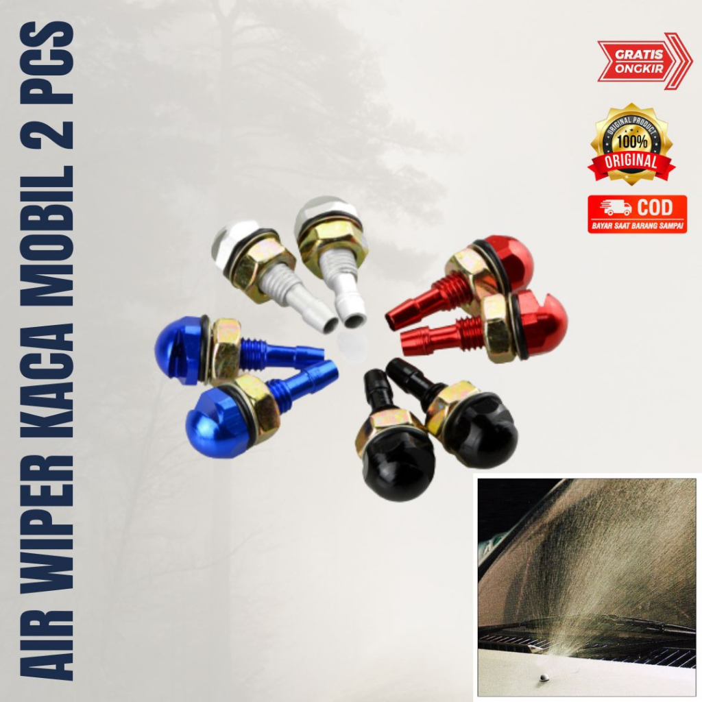 Jual Nozzle Air Wiper Kaca Mobil Aluminium 2 PCS - Nozel Air Wiper ...