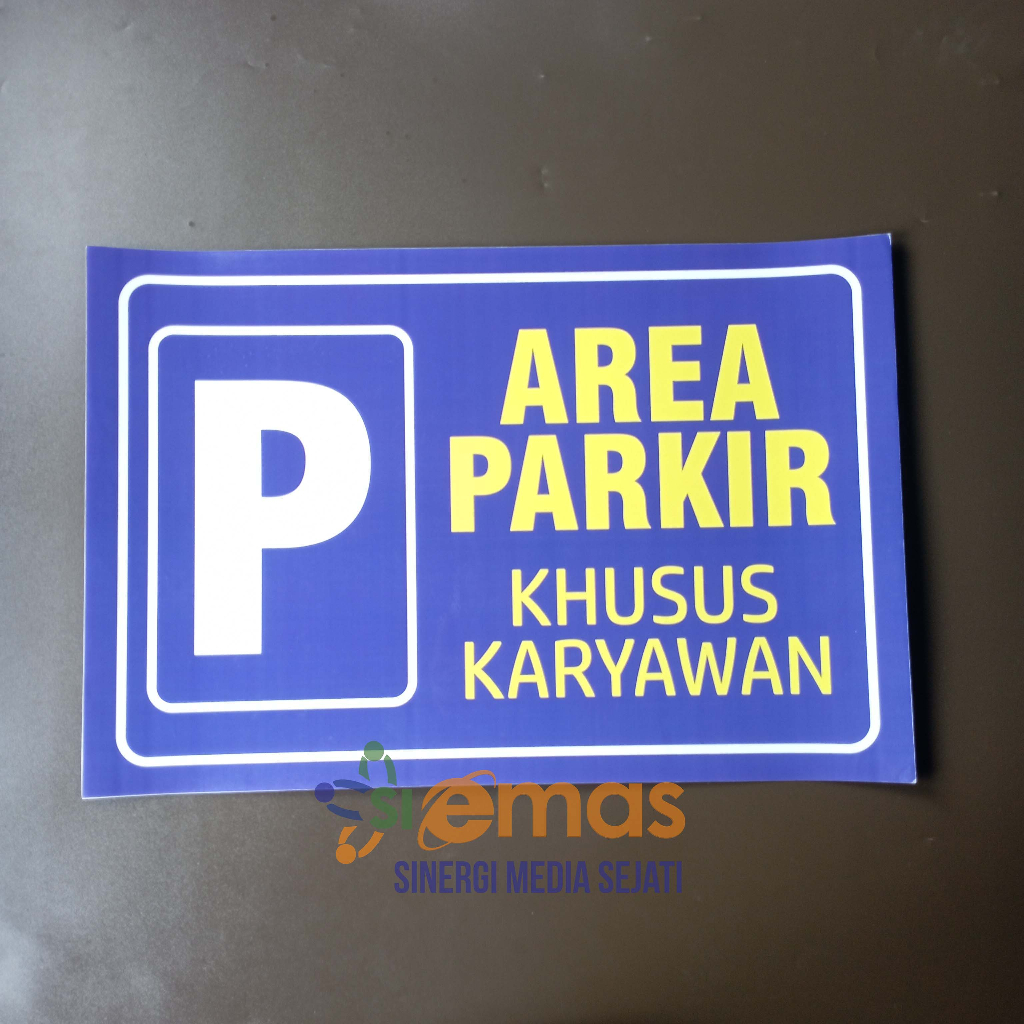 Jual Stiker Area Parkir Khusus Karyawan | Stiker Tempat Parkir Karyawan ...