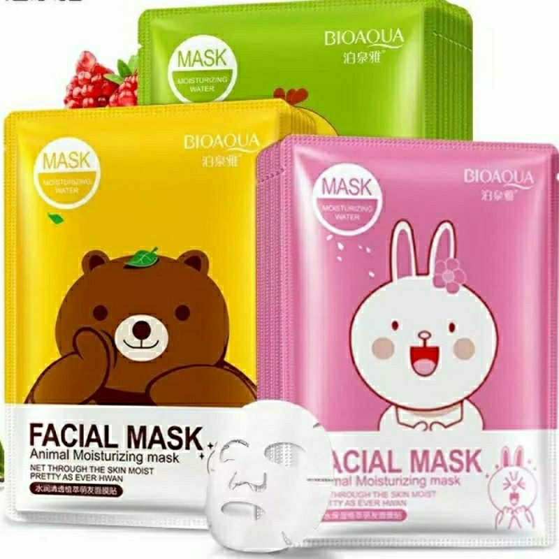 Jual [BELI 10 GRATIS 1] MASKER WAJAH ANAK SHEET MASK/ SHEET MASK COWOK ...