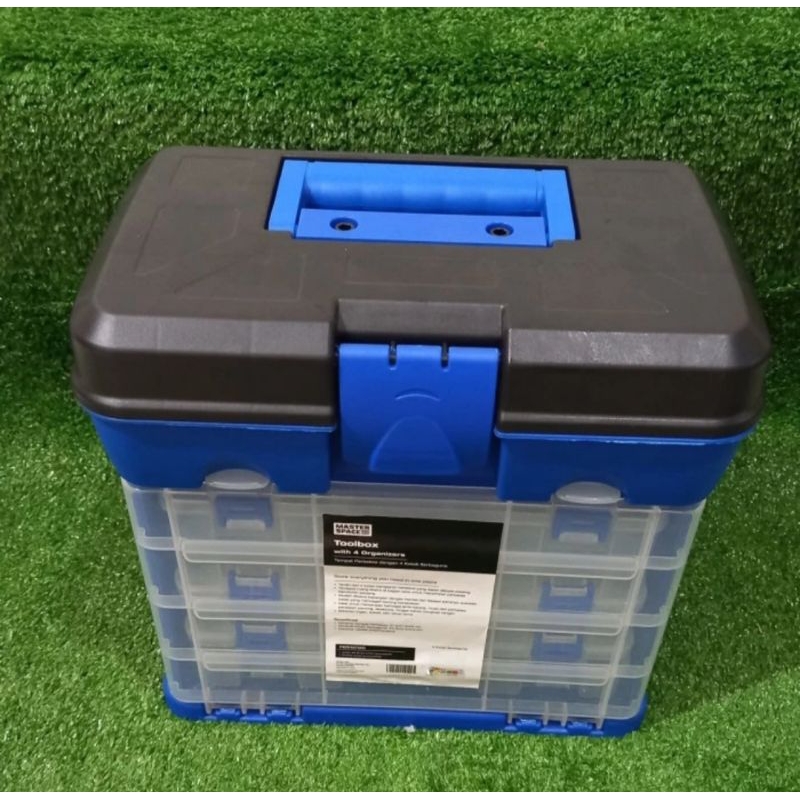 Jual TOOL BOX / KOTAK PERKAKAS KOMPARTMEN / TOOL BOX TAMIYA-BIRU-MERAH ...