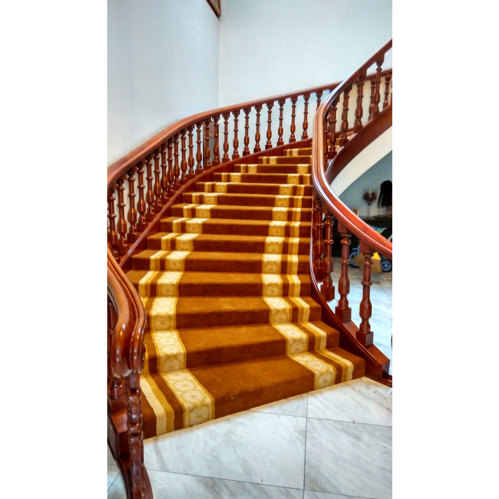 Jual KARPET TANGGA CUSTOM FREE DESAIN BEBAS PILIH WARNA, DESAIN, UKURAN ...