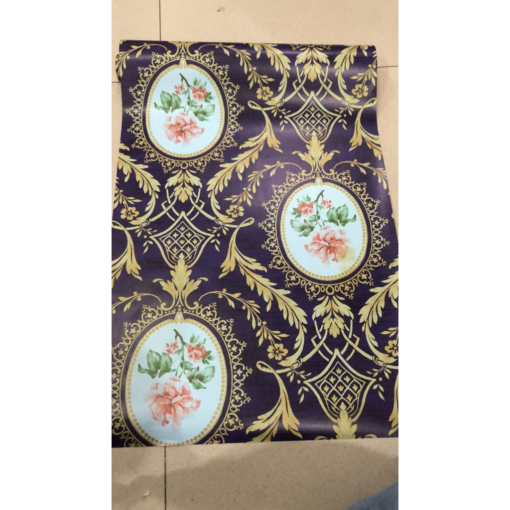 Jual Wallpaper Dinding Aesthetic Ukuran 8m Wallstiker Ruang Tamu ...