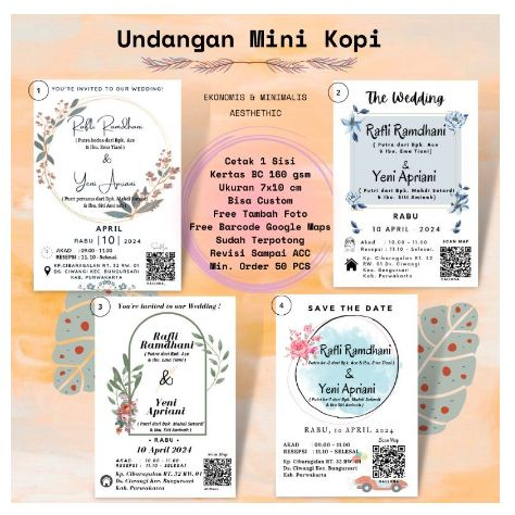 Jual Undangan Pernikahan Mini Kopi - PARCEL MANIA MAGELANG | Shopee ...