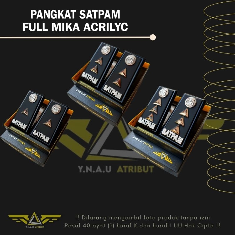 Jual ATRIBUT SATPAM / PANGKAT SATPAM FULL MIKA EXCLUSIVE / PANGKAT ...