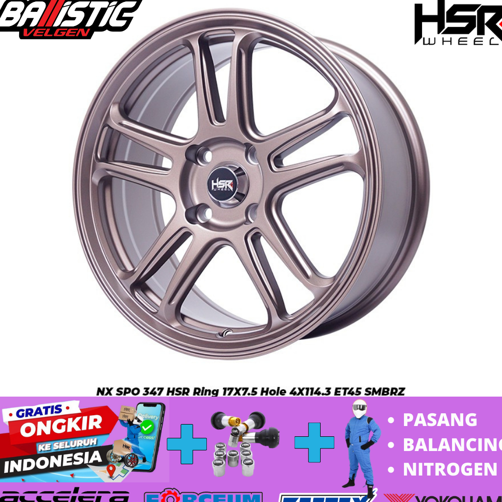 Jual VELG RACING TERBARU R17 TYPE NX SPO LEBAR 7,5 RATA BODY BRONZE PELEK ORIGINAL BUAT AVANZA ...