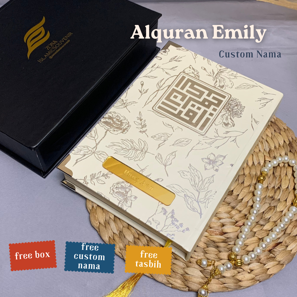 Jual ALQURAN EMILY / ROSALIE Custom Nama / Terjemahan dan Non ...