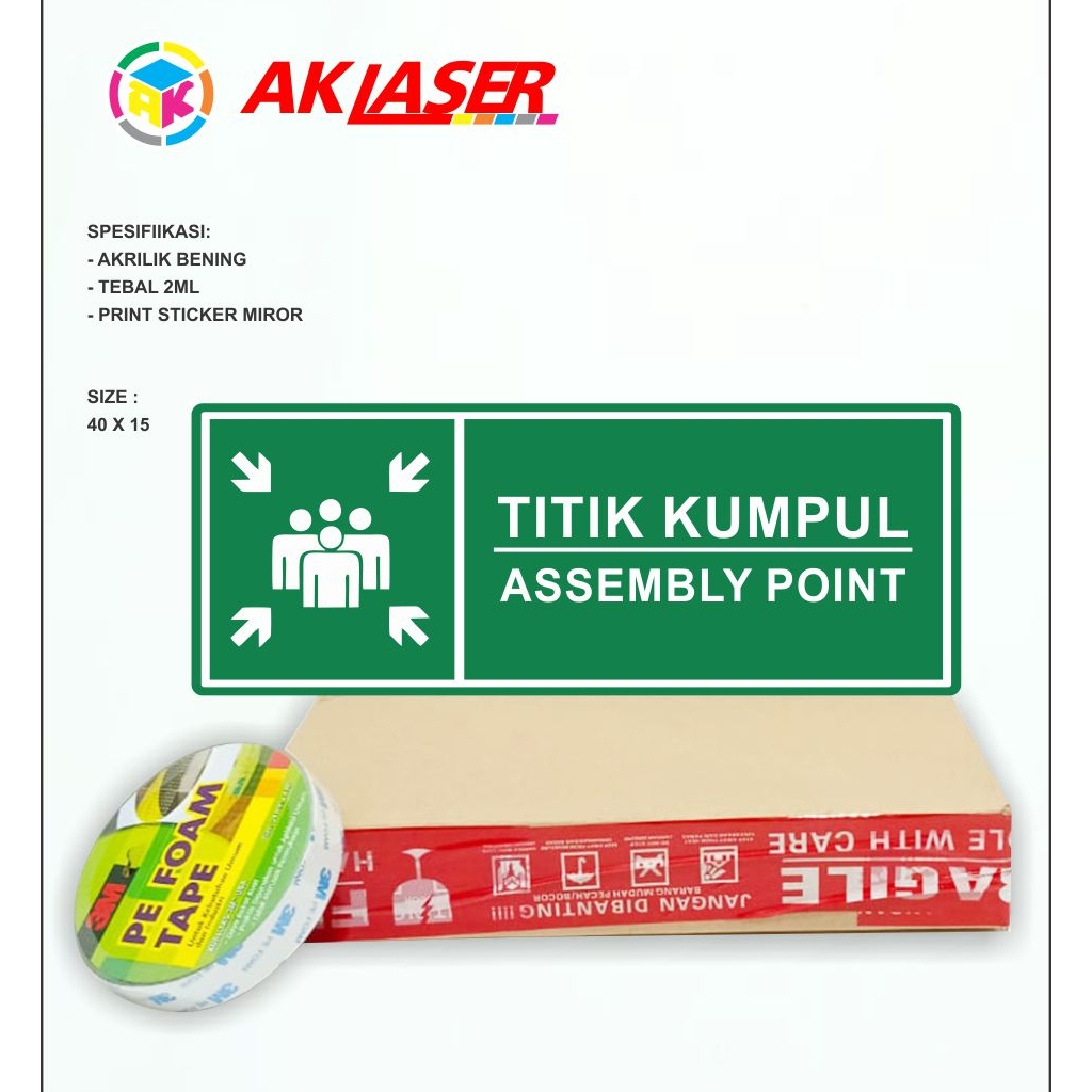 Jual Akrilik Transparant Titik Kumpul Signage | Shopee Indonesia