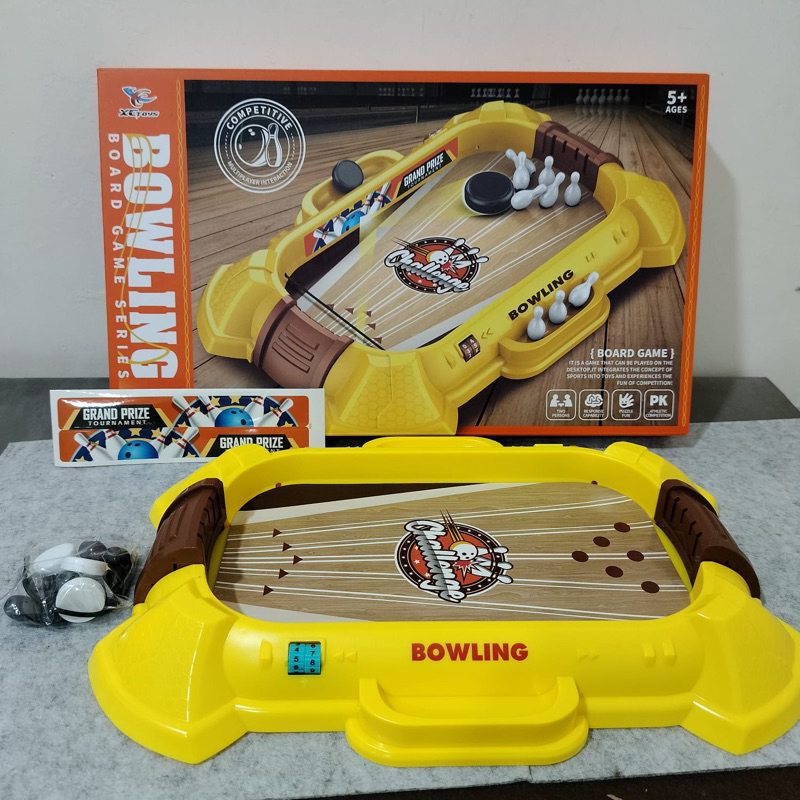 Jual family sport board game mainan papan table soccer bowling pinball ...