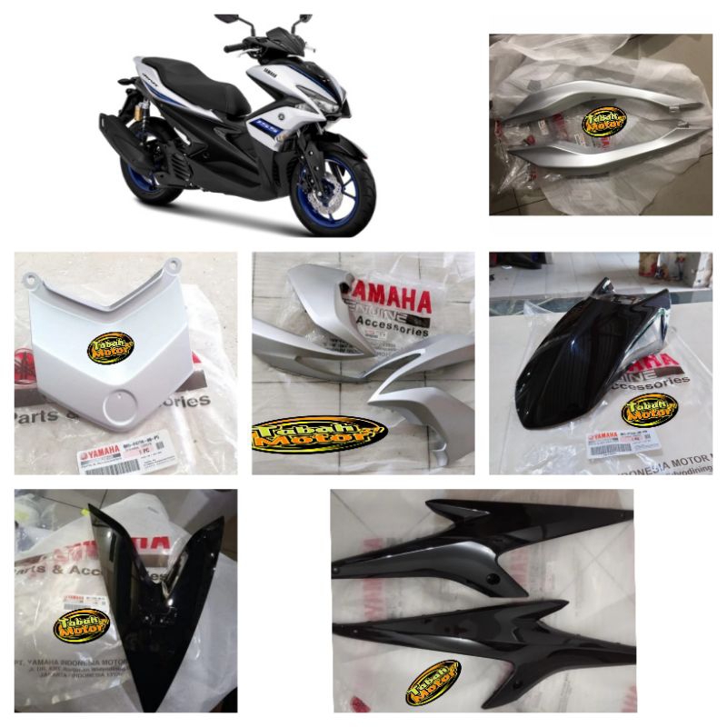 Jual PAKET FULL SET BODY HALUS AEROX 155 SILVER ORIGINAL YAMAHA Asli ...