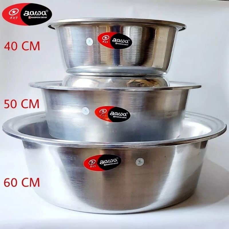 Jual BASKOM ALUMUNIUM JAWA 60CM 50CM 40CM JUMBO (harga sebji) | Shopee ...
