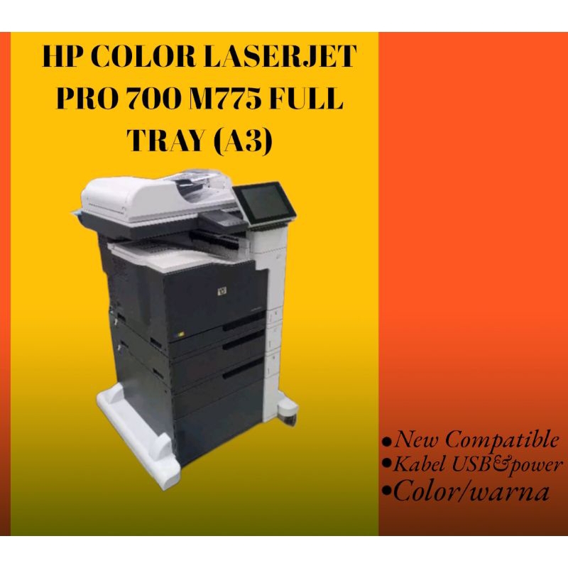 Jual Printer Hp LaserJet Pro 700 M775 Multifungsi A3 Full Tray | Shopee ...