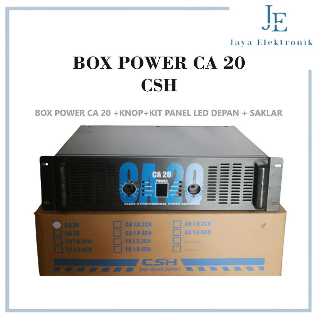 Jual BOX POWER AMPLIFIER CA 20 CSH 3U 2 CHANNEL / BOX POWER CA 20 CSH ORIGINAL | Shopee Indonesia