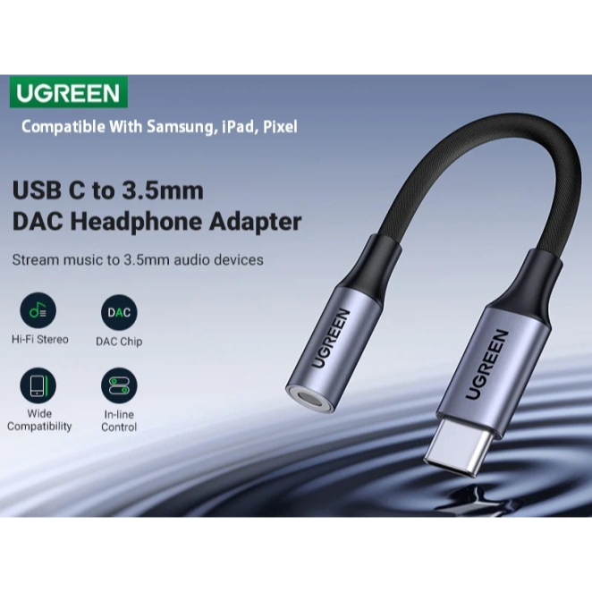 Jual Ugreen USB Type C to Audio Aux 3.5mm DAC Chipset For Samsung iPad ...