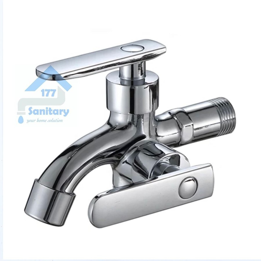 Jual Kran cabang engkol minimalis FF- keran air shower cabang 2 kran double kamar mandi bak air ...