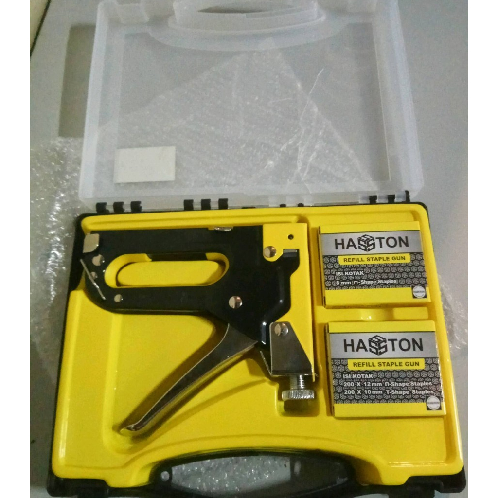 Jual Alat Tembak Klip Staple Gun Tacker ATS HASSTON Set E 12 4090-004 ...