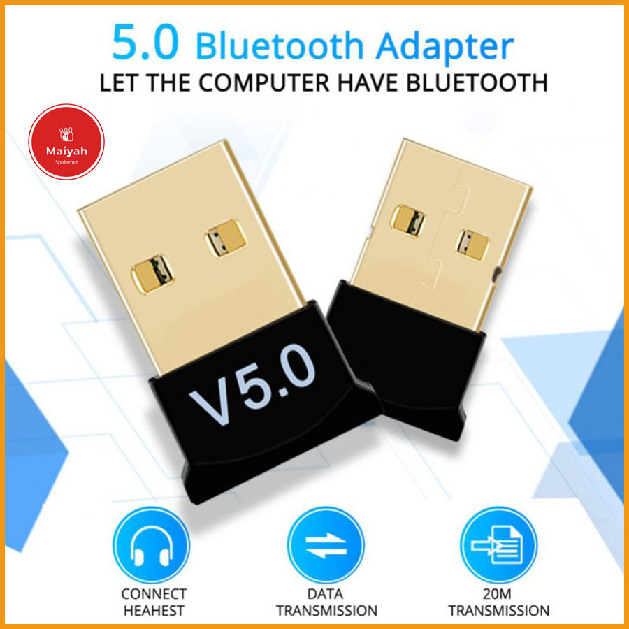 Jual Bluetooth V 5.0 Transmitter Receiver Dongle Mini USB Adapter PC ...